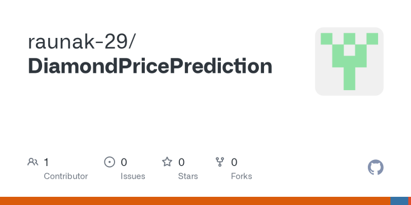 Raunak Ghosh on LinkedIn: GitHub - raunak-29/DiamondPricePrediction Raunak Ghosh on LinkedIn: GitHub - raunak-29/DiamondPricePrediction