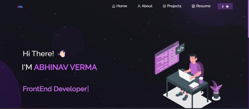🌟 Check out my portfolio website with ReactJS! 🚀 | Abhinav Verma posted ... 🌟 Check out my portfolio website with ReactJS! 🚀 | Abhinav Verma posted ...