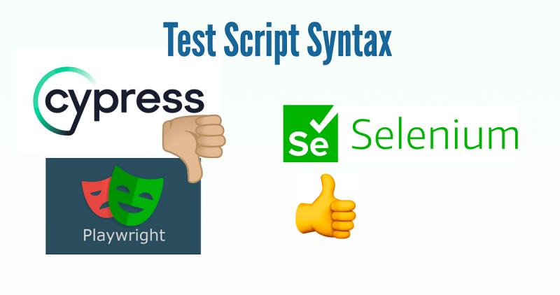 Zhimin Zhan on LinkedIn: Why Raw Selenium Syntax is Better than Cypress ... Zhimin Zhan on LinkedIn: Why Raw Selenium Syntax is Better than Cypress ...