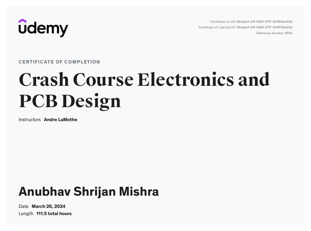 ANUBHAV MISHRA on LinkedIn: Udemy Course Completion Certificate ANUBHAV MISHRA on LinkedIn: Udemy Course Completion Certificate