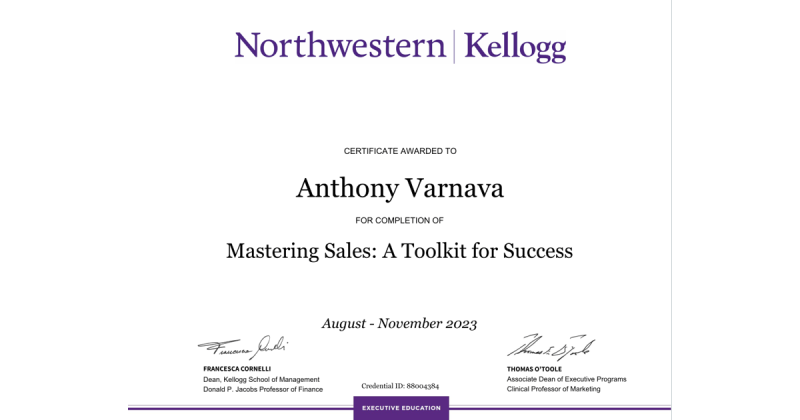Anthony V. on LinkedIn: Mastering Sales: A Toolkit for Success ... Anthony V. on LinkedIn: Mastering Sales: A Toolkit for Success ...
