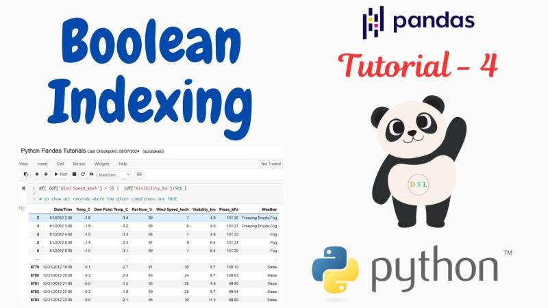 Rohit Grewal on LinkedIn: Python Pandas Tutorial - 4 || Boolean Indexing Rohit Grewal on LinkedIn: Python Pandas Tutorial - 4 || Boolean Indexing