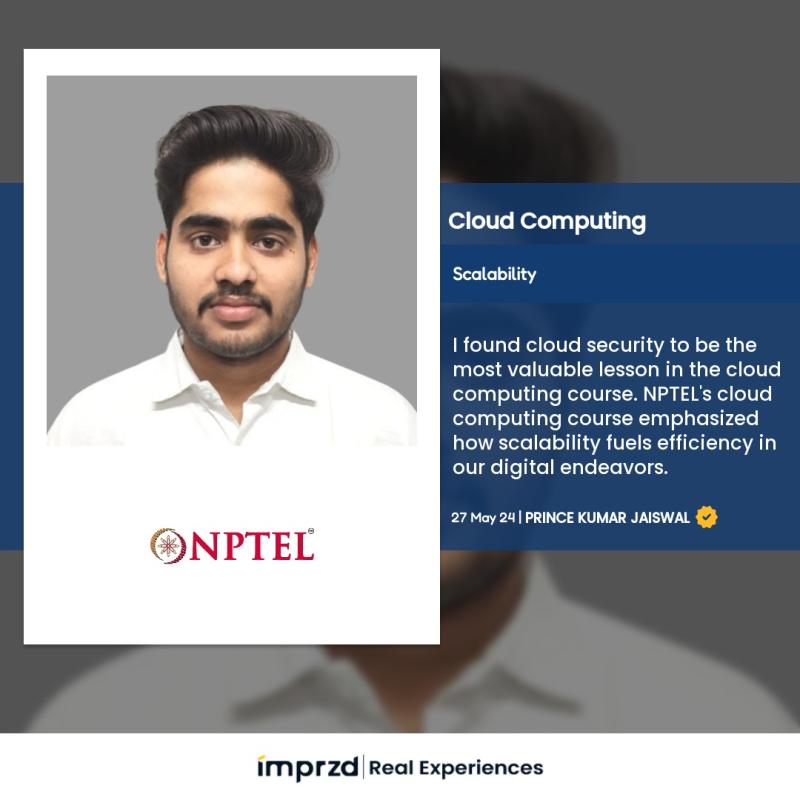 Prince Kumar Jaiswal on LinkedIn: NPTEL Prince Kumar Jaiswal on LinkedIn: NPTEL