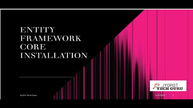 Jyoti Patil on LinkedIn: Entity Framework Core Installation Jyoti Patil on LinkedIn: Entity Framework Core Installation