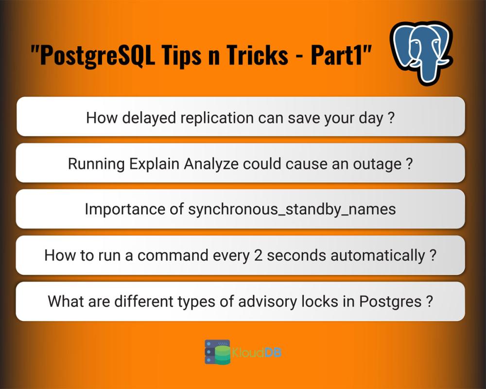 Badal Dudy on LinkedIn: PostgreSQL Tips and Tricks – Part 1 Badal Dudy on LinkedIn: PostgreSQL Tips and Tricks – Part 1