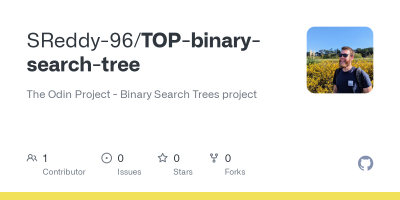 Steven Reddy on LinkedIn: GitHub - SReddy-96/TOP-binary-search-tree ... Steven Reddy on LinkedIn: GitHub - SReddy-96/TOP-binary-search-tree ...