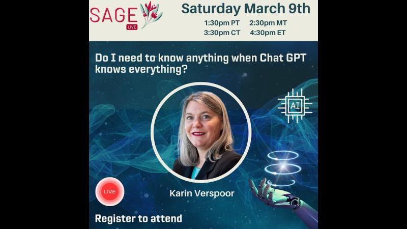SAGE Journey on LinkedIn: SAGE Live March- Do I need to know anything ... SAGE Journey on LinkedIn: SAGE Live March- Do I need to know anything ...