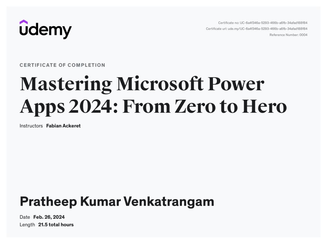 Pradeep Kumar on LinkedIn: Udemy Course Completion Certificate Pradeep Kumar on LinkedIn: Udemy Course Completion Certificate