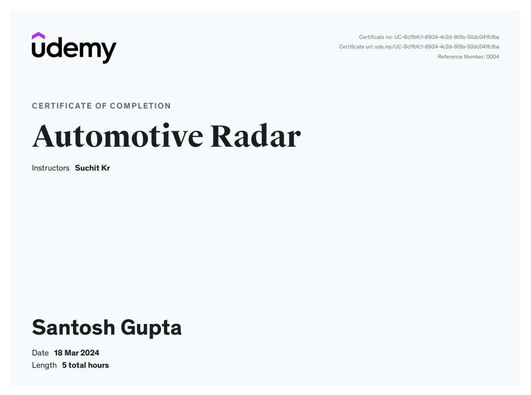 Santosh Gupta on LinkedIn: Udemy Course Completion Certificate Santosh Gupta on LinkedIn: Udemy Course Completion Certificate