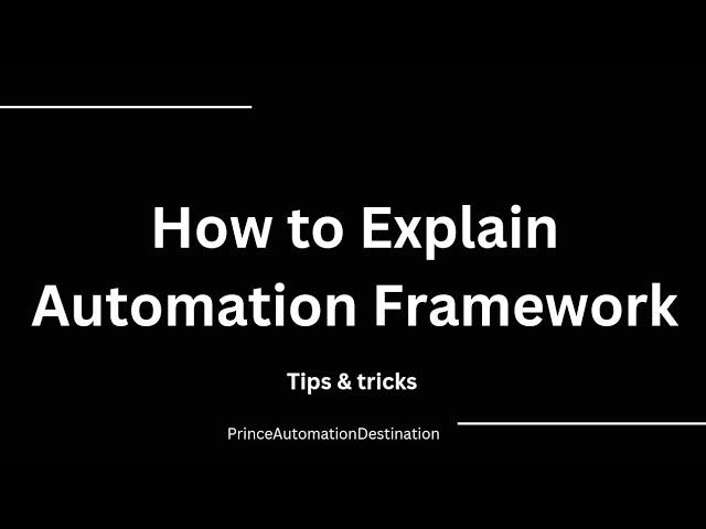 Prince Kumar on LinkedIn: Test Automation Framework || Tricks & Tips Prince Kumar on LinkedIn: Test Automation Framework || Tricks & Tips