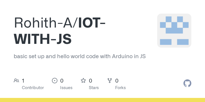 Rohith A on LinkedIn: GitHub - Rohith-A/IOT-WITH-JS: basic set up and ... Rohith A on LinkedIn: GitHub - Rohith-A/IOT-WITH-JS: basic set up and ...