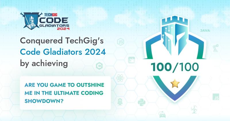 Ujesh Razdan on LinkedIn: Code Gladiators 2024 Ujesh Razdan on LinkedIn: Code Gladiators 2024