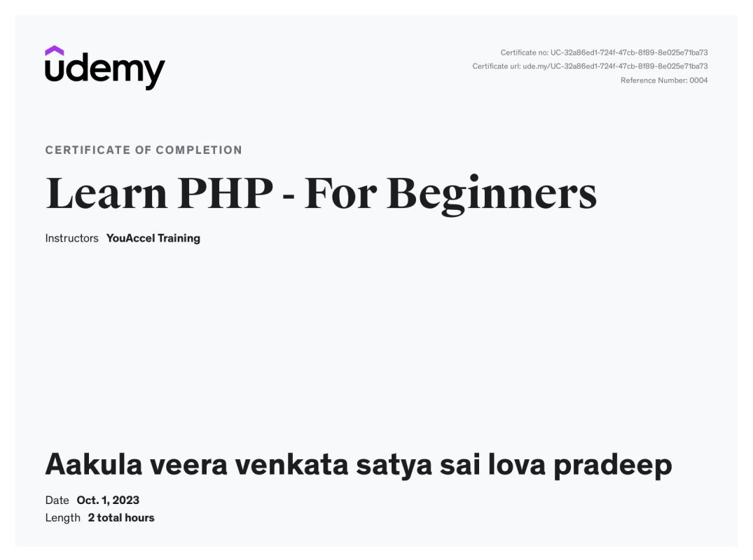 PRADEEP AAKULA on LinkedIn: Udemy Course Completion Certificate PRADEEP AAKULA on LinkedIn: Udemy Course Completion Certificate