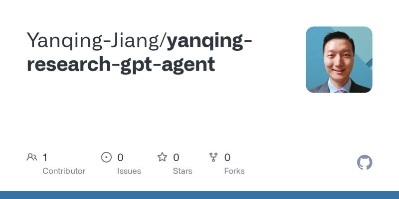 Yanqing Jiang on LinkedIn: GitHub - Yanqing-Jiang/yanqing-research-gpt ... Yanqing Jiang on LinkedIn: GitHub - Yanqing-Jiang/yanqing-research-gpt ...