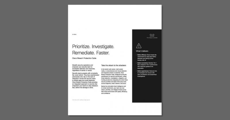 How Cisco Breach Protection Suite helps you stop threats faster | MIT ... How Cisco Breach Protection Suite helps you stop threats faster | MIT ...