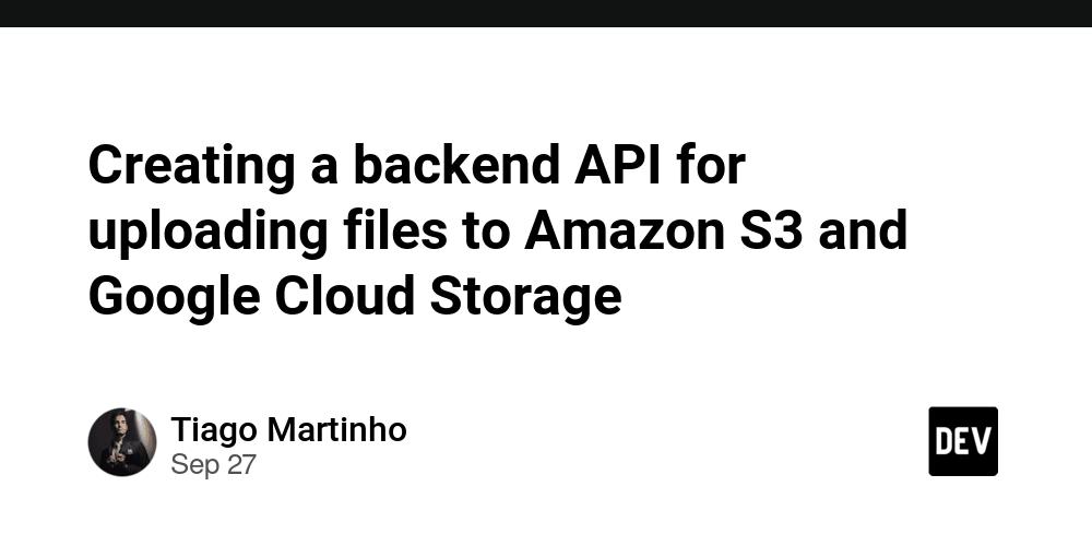 Tiago Martinho on LinkedIn: Creating a backend API for uploading files ... Tiago Martinho on LinkedIn: Creating a backend API for uploading files ...