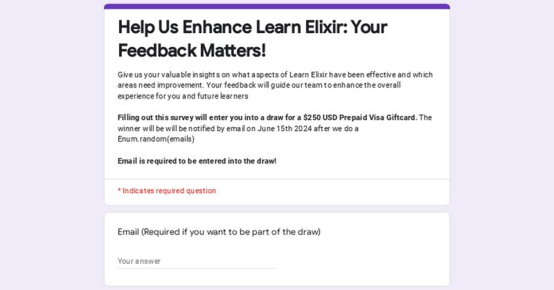 Learn-Elixir.dev on LinkedIn: Help Us Enhance Learn Elixir: Your ... Learn-Elixir.dev on LinkedIn: Help Us Enhance Learn Elixir: Your ...