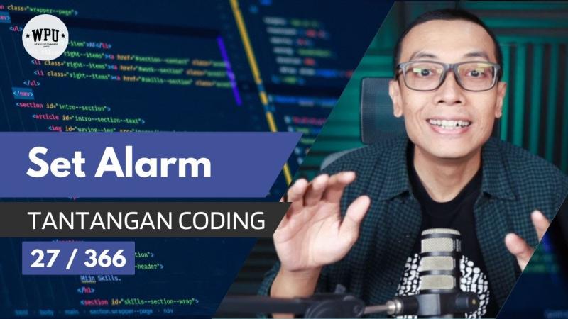 Sandhika Galih on LinkedIn: Set Alarm | Tantangan Coding (27/366) Sandhika Galih on LinkedIn: Set Alarm | Tantangan Coding (27/366)