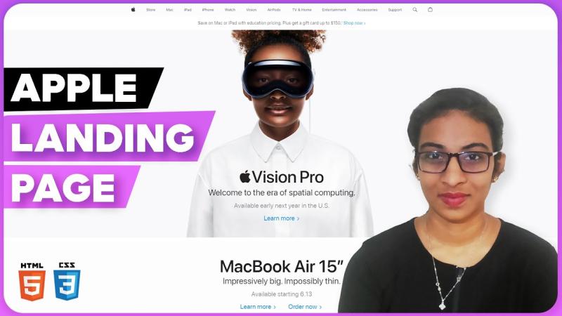 Pratyusha Nagandla on LinkedIn: Creating Apple Landing Page using HTML ... Pratyusha Nagandla on LinkedIn: Creating Apple Landing Page using HTML ...