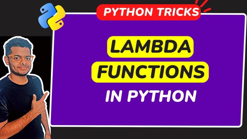 Aman Bhardwaj on LinkedIn: Python Lambda Functions || Python Anonymous ... Aman Bhardwaj on LinkedIn: Python Lambda Functions || Python Anonymous ...