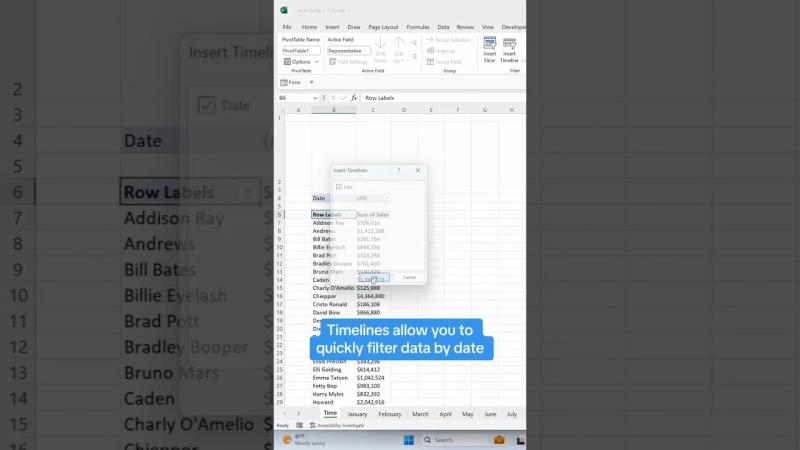 Amit Verma on LinkedIn: Insert Slicer Timeline #excel #exceltutorial # ... Amit Verma on LinkedIn: Insert Slicer Timeline #excel #exceltutorial # ...
