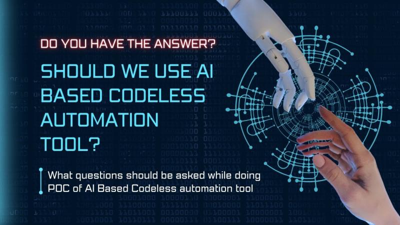 Sanjay Kumar on LinkedIn: Should we use #Codeless Automation Tool ... Sanjay Kumar on LinkedIn: Should we use #Codeless Automation Tool ...