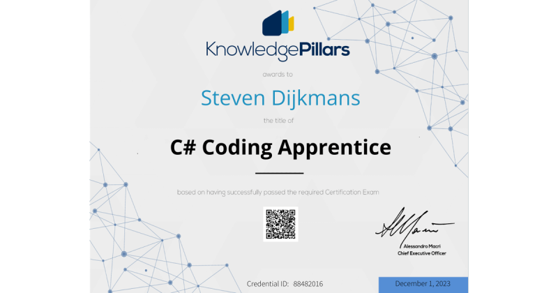 Steven Dijkmans on LinkedIn: C# Coding Apprentice • Steven Dijkmans ... Steven Dijkmans on LinkedIn: C# Coding Apprentice • Steven Dijkmans ...