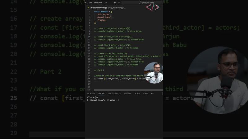 Naveen Kumar K G on LinkedIn: 🌟 JS Array Destructuring: What if You ... Naveen Kumar K G on LinkedIn: 🌟 JS Array Destructuring: What if You ...