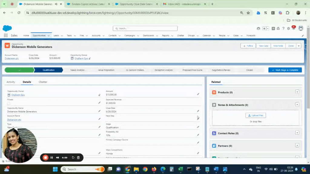 Sreedevi Unnirajan on LinkedIn: Custom Co-Pilot Action for Opportunity ... Sreedevi Unnirajan on LinkedIn: Custom Co-Pilot Action for Opportunity ...