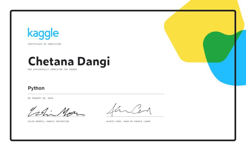 Finished Python for Data Science certification | Chetana Dangi posted ... Finished Python for Data Science certification | Chetana Dangi posted ...