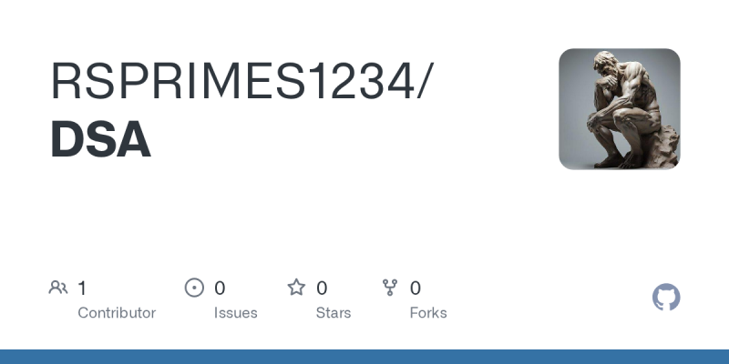 Amritesh Chandra on LinkedIn: GitHub - RSPRIMES1234/DSA Amritesh Chandra on LinkedIn: GitHub - RSPRIMES1234/DSA