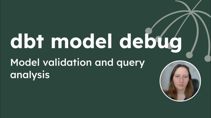 Patricia Goldberg on LinkedIn: dbt model debug - Model validation and ... Patricia Goldberg on LinkedIn: dbt model debug - Model validation and ...