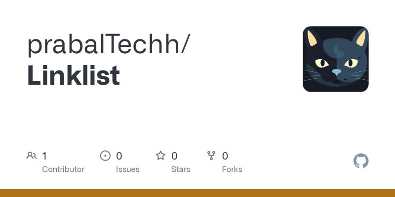 Prabal chanpuria on LinkedIn: GitHub - prabalTechh/Linklist Prabal chanpuria on LinkedIn: GitHub - prabalTechh/Linklist