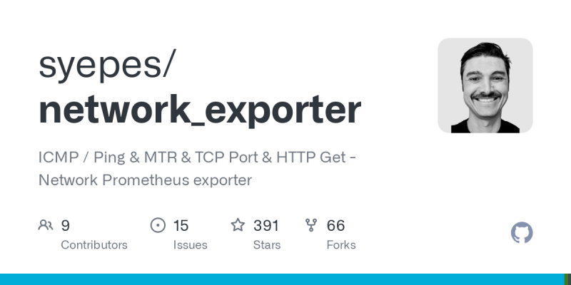 Balaji Sigamani on LinkedIn: GitHub - syepes/network_exporter: ICMP ... Balaji Sigamani on LinkedIn: GitHub - syepes/network_exporter: ICMP ...