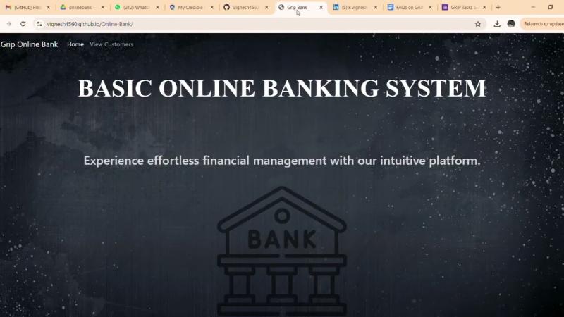 k vignesh on LinkedIn: GRIP: Task 1| Basic Banking System | The Spark ... k vignesh on LinkedIn: GRIP: Task 1| Basic Banking System | The Spark ...