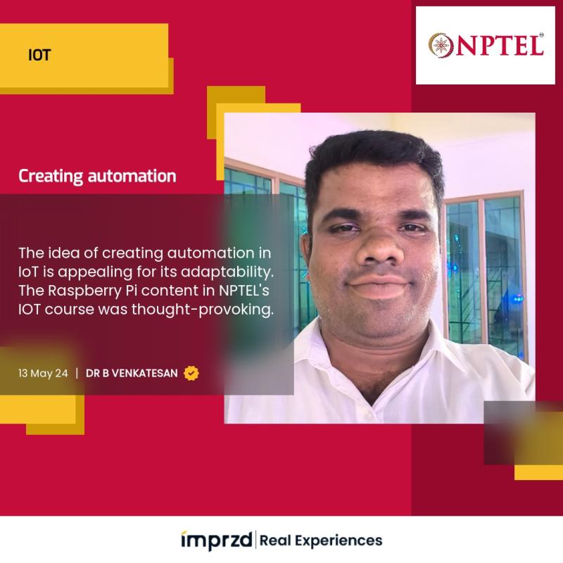 Dr Venkatesan Balakrishnan on LinkedIn: NPTEL Dr Venkatesan Balakrishnan on LinkedIn: NPTEL