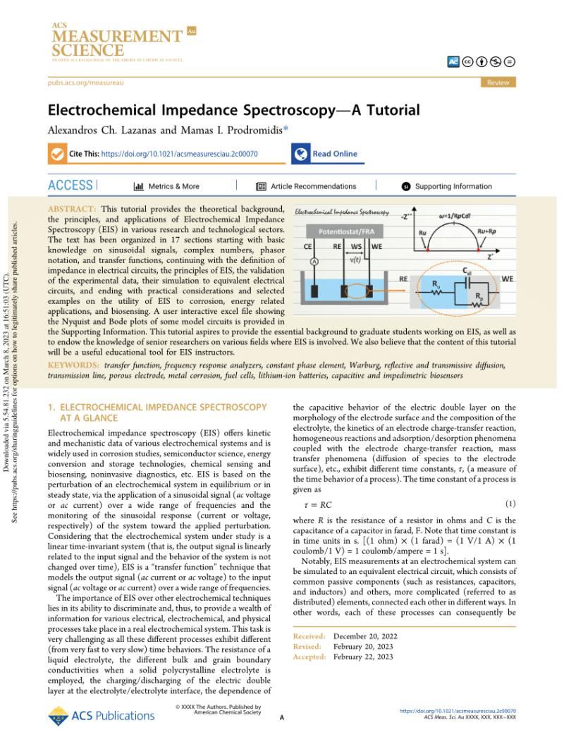 Anastasiia Shcholokova on LinkedIn: (PDF) Electrochemical Impedance ... Anastasiia Shcholokova on LinkedIn: (PDF) Electrochemical Impedance ...