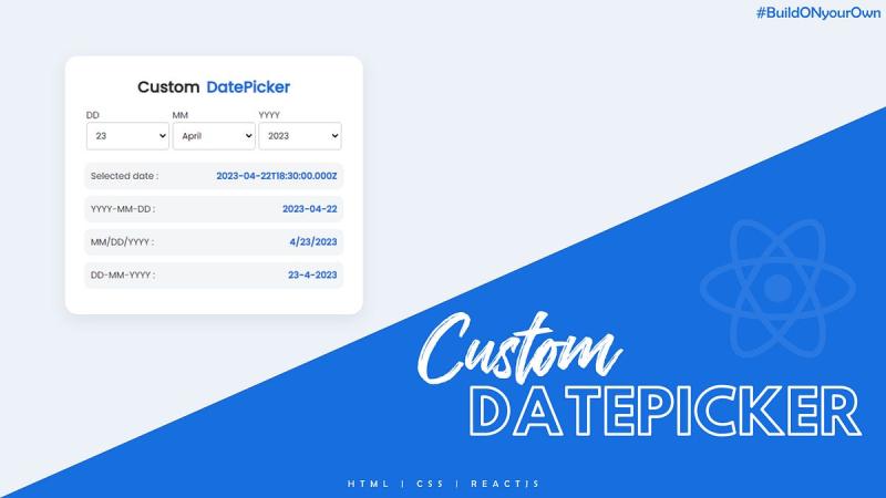 Charan vinay Narni on LinkedIn: Custom Datepicker in ReactJS Charan vinay Narni on LinkedIn: Custom Datepicker in ReactJS