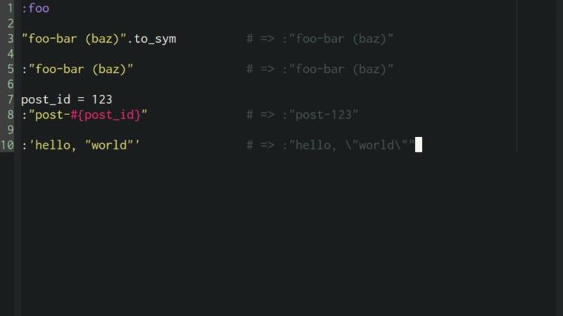 Graceful.Dev on LinkedIn: Ruby Symbol Literals Graceful.Dev on LinkedIn: Ruby Symbol Literals