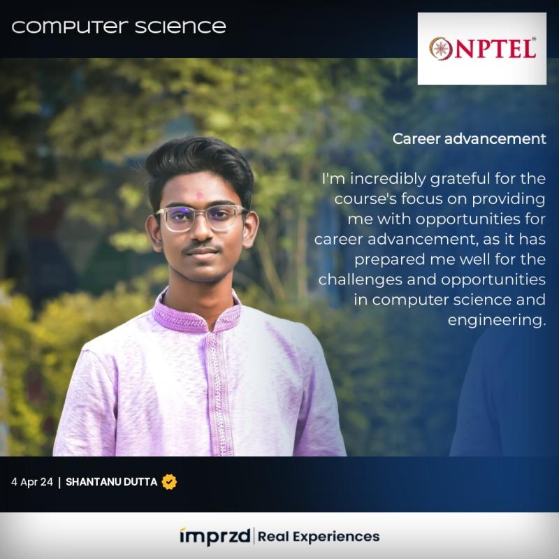 Shantanu Dutta on LinkedIn: NPTEL Shantanu Dutta on LinkedIn: NPTEL