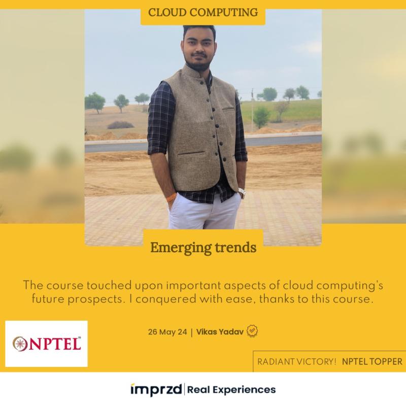 Vikas Yadav on LinkedIn: NPTEL Vikas Yadav on LinkedIn: NPTEL