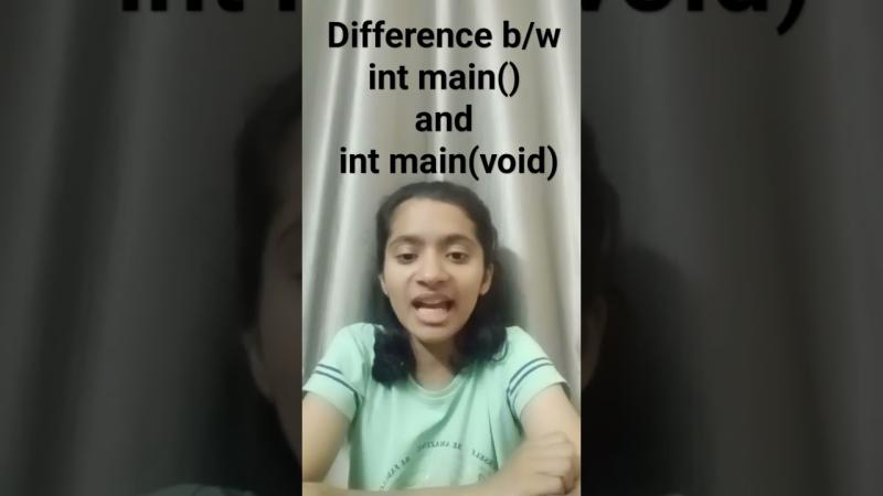 Yahnvi . on LinkedIn: Difference between int main() and int main(void) Yahnvi . on LinkedIn: Difference between int main() and int main(void)