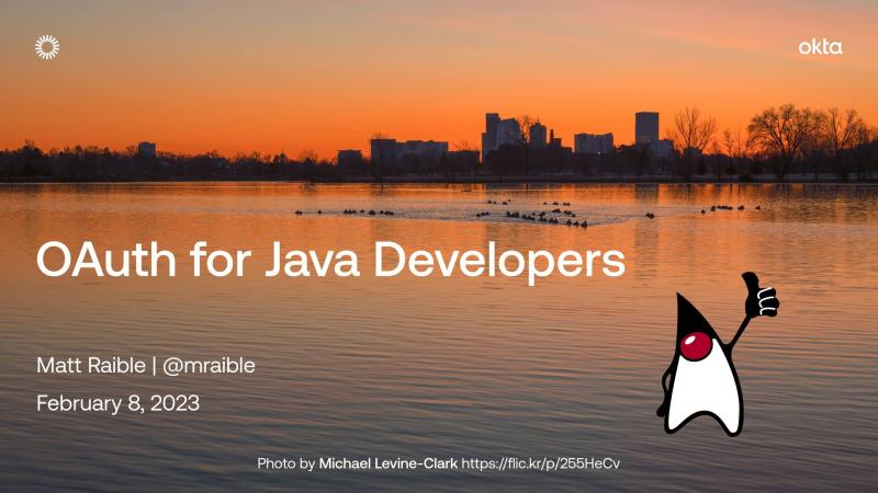 Matt Raible on LinkedIn: OAuth for Java Developers - Denver JUG 2023 Matt Raible on LinkedIn: OAuth for Java Developers - Denver JUG 2023
