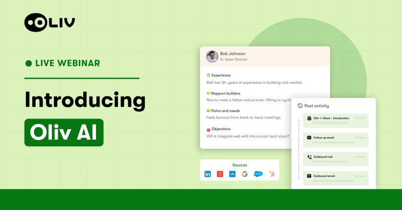 Mohit Singh on LinkedIn: Introducing Oliv AI Mohit Singh on LinkedIn: Introducing Oliv AI