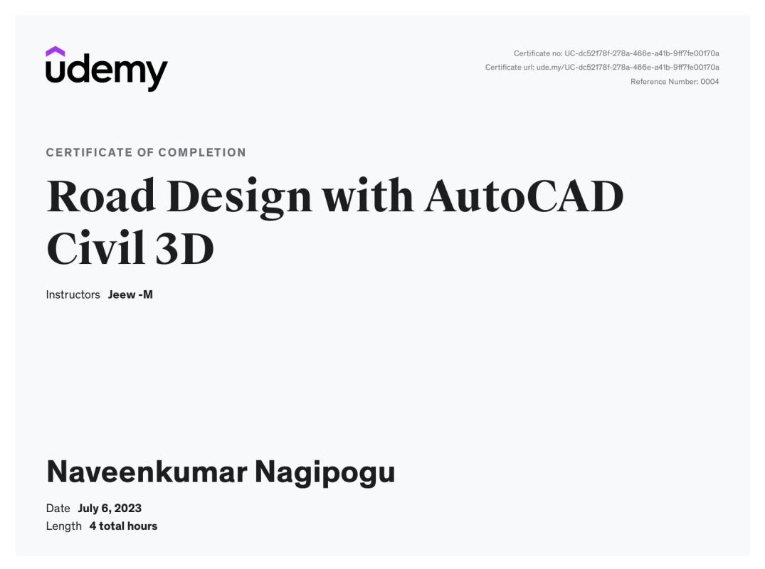 Naveenkumar Nagipogu on LinkedIn: Udemy Course Completion Certificate Naveenkumar Nagipogu on LinkedIn: Udemy Course Completion Certificate