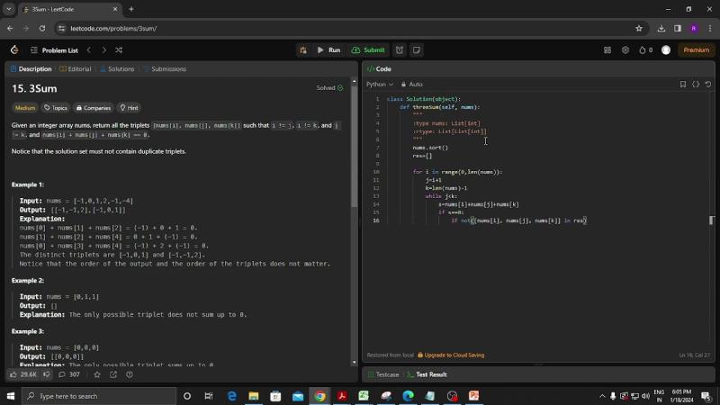 Aman . on LinkedIn: 3 Sum || LeetCode || Competitive Programming Aman . on LinkedIn: 3 Sum || LeetCode || Competitive Programming