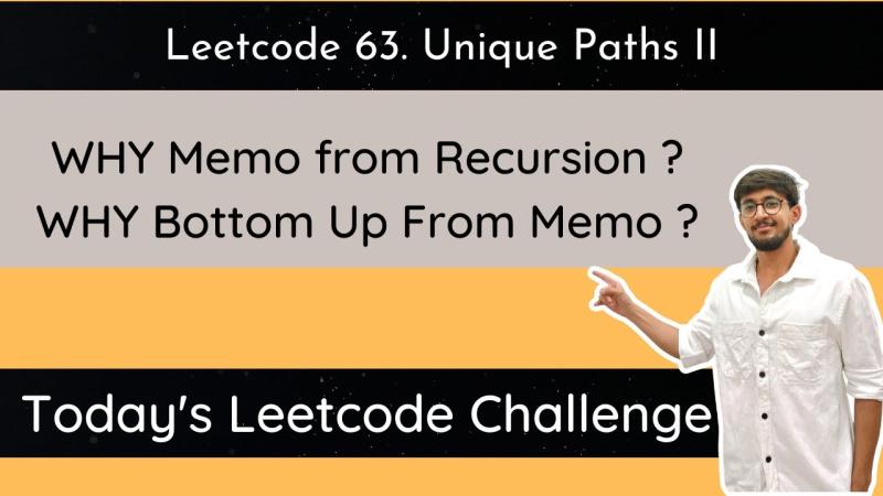 Gaurav Kungwani on LinkedIn: Leetcode 63. Unique Paths II | Why bottom ... Gaurav Kungwani on LinkedIn: Leetcode 63. Unique Paths II | Why bottom ...