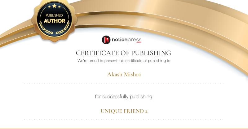 Akash Mishra on LinkedIn: Akash Mishra’s Publishing Certificate Akash Mishra on LinkedIn: Akash Mishra’s Publishing Certificate