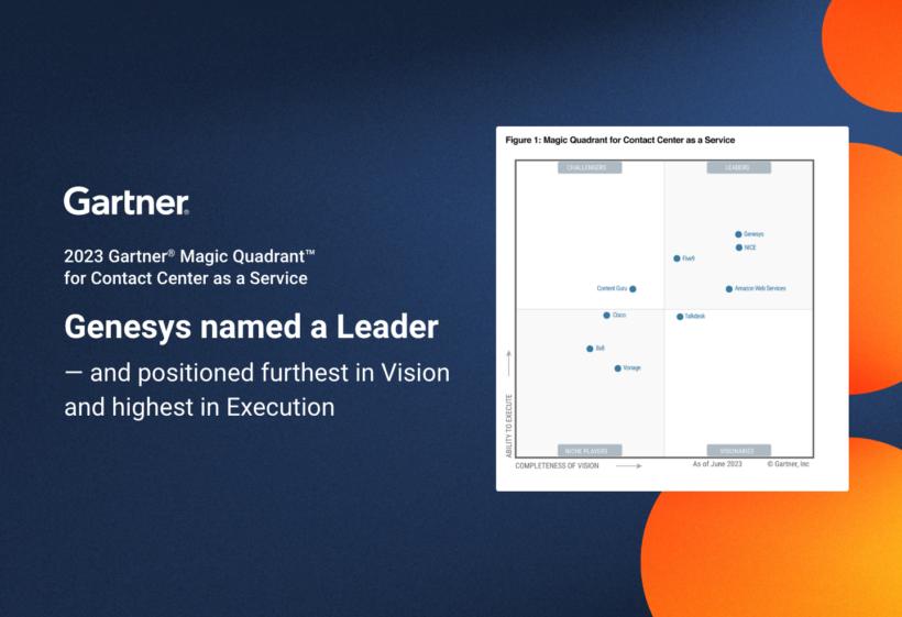 John Capone on LinkedIn: Genesys Named Gartner® Magic Quadrant™ for ... John Capone on LinkedIn: Genesys Named Gartner® Magic Quadrant™ for ...