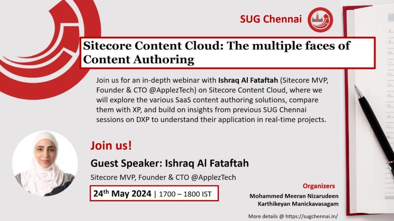 Karthikeyan Manickavasagam on LinkedIn: SUG Chennai - WEBINAR on ... Karthikeyan Manickavasagam on LinkedIn: SUG Chennai - WEBINAR on ...